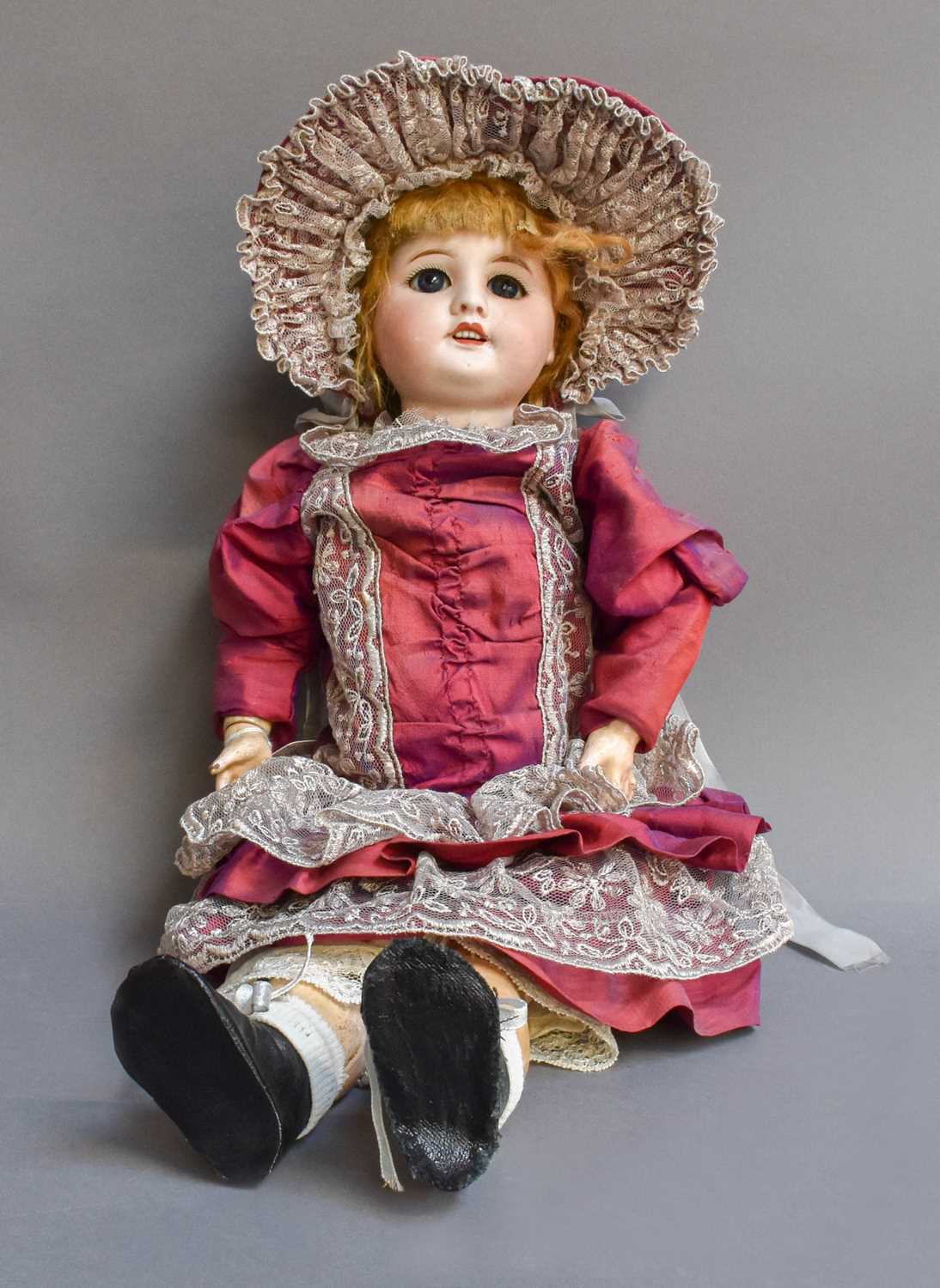 Lot 297 - SFBJ 60 Bisque Socket Head Doll, with a