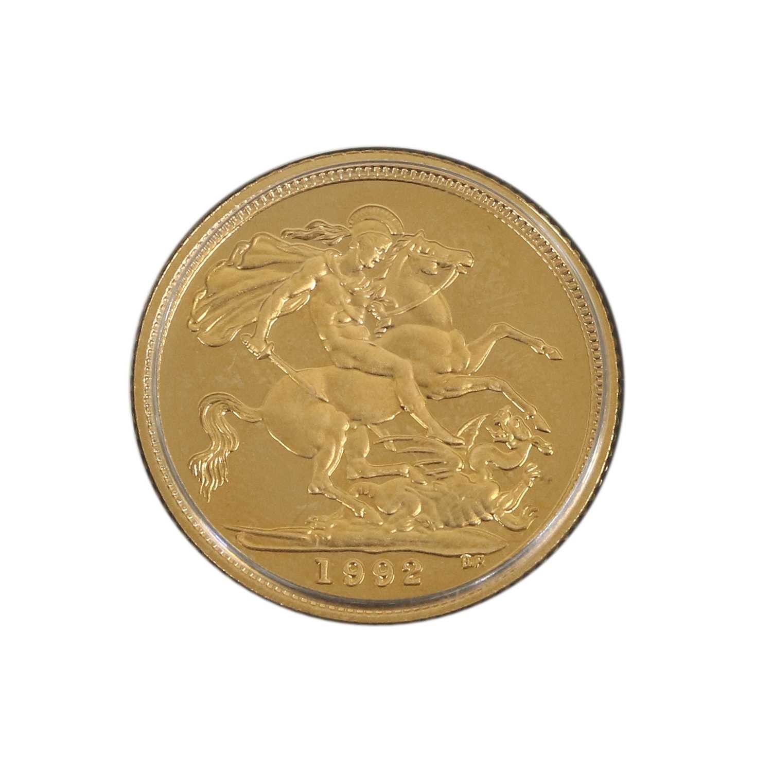 Lot 354 - Elizabeth II, Proof Half Sovereign 1992, obv.