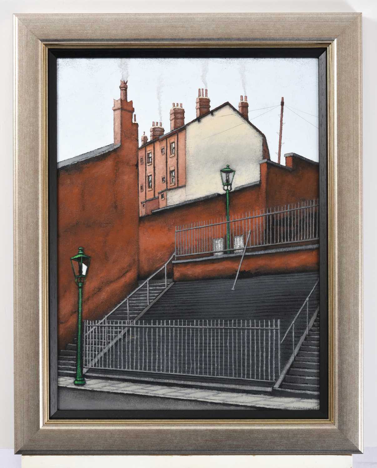 Lot 30 - Stuart Walton (b.1933) "Steps, Rosebank View,