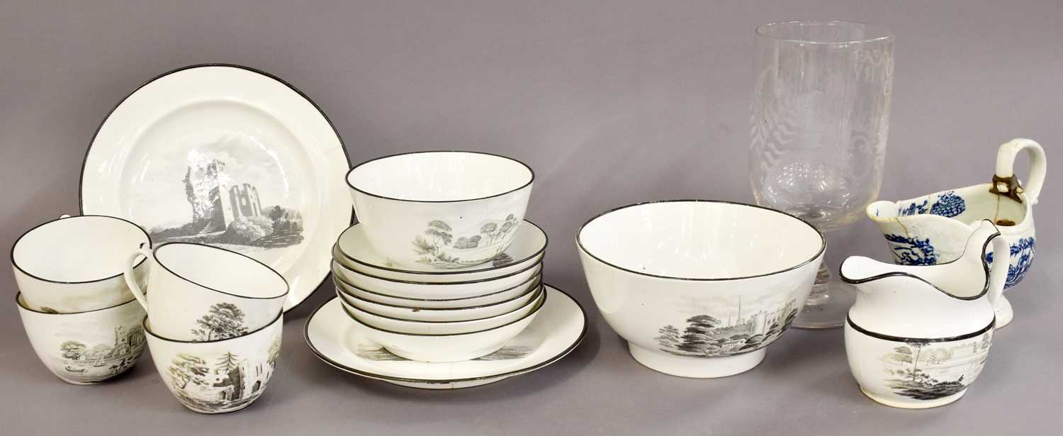 Lot 315 - Regency Transfer Printed Tea Wares, An 18th