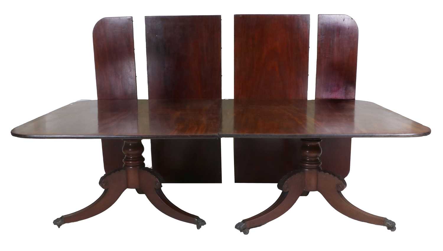 Lot 371 - A Regency Mahogany Triple-Pillar Dining