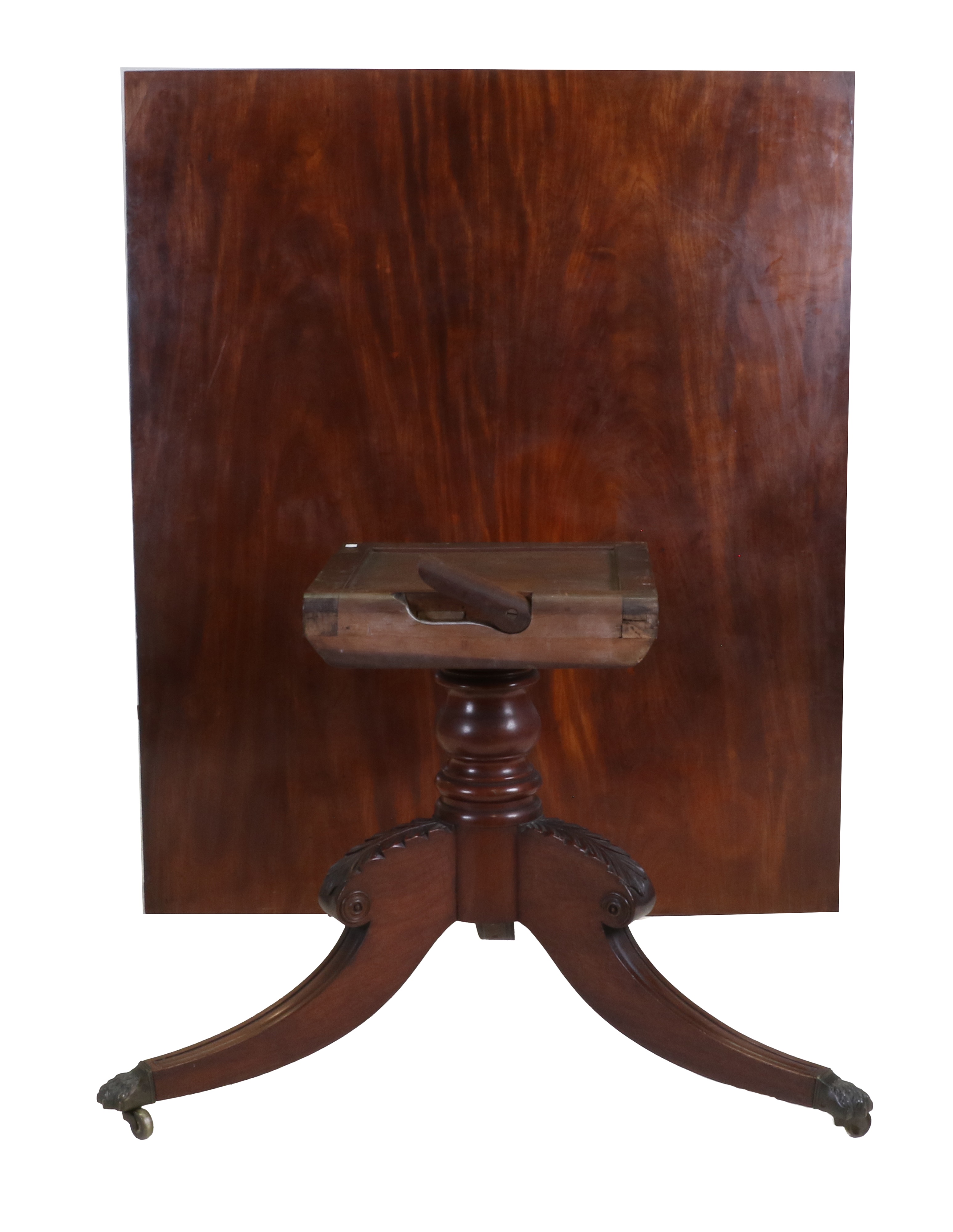 Lot 371 - A Regency Mahogany Triple-Pillar Dining