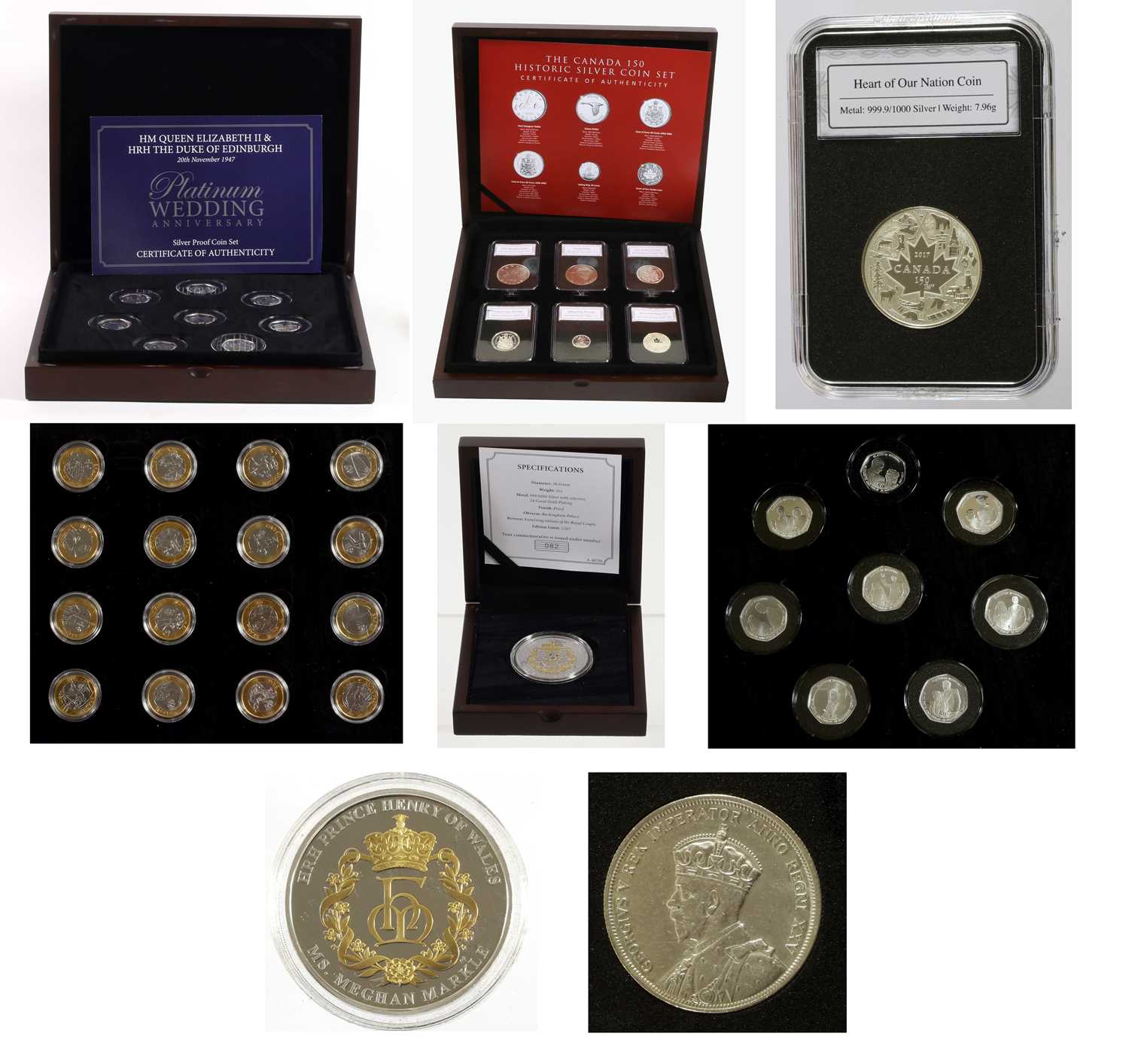 Lot 505 - Assorted Silver Proof and Commemorative Coin