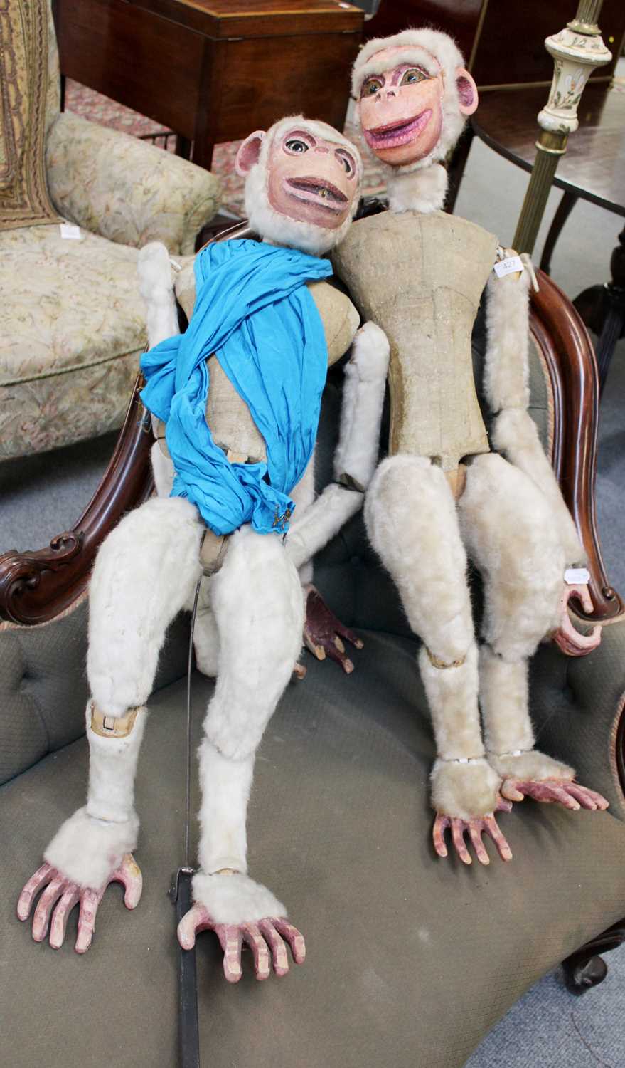 Lot 427 - Two South-East Asian Puppet Theatre Monkeys,