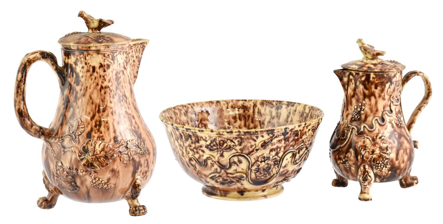 Lot 142 - A Whieldon Type Tortoiseshell-Glazed