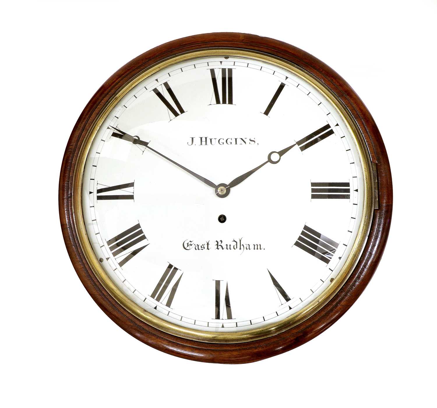 Lot 584 - A Mahogany 12-inch Dial Wall Timepiece,