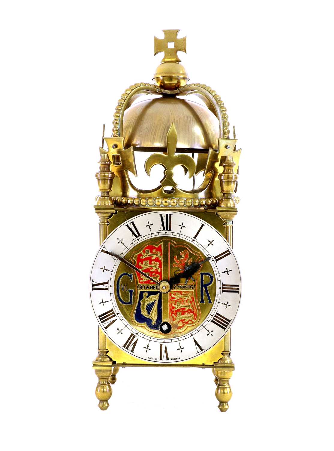 Lot 585 - A Rare Royal Coronation Brass Lantern Form