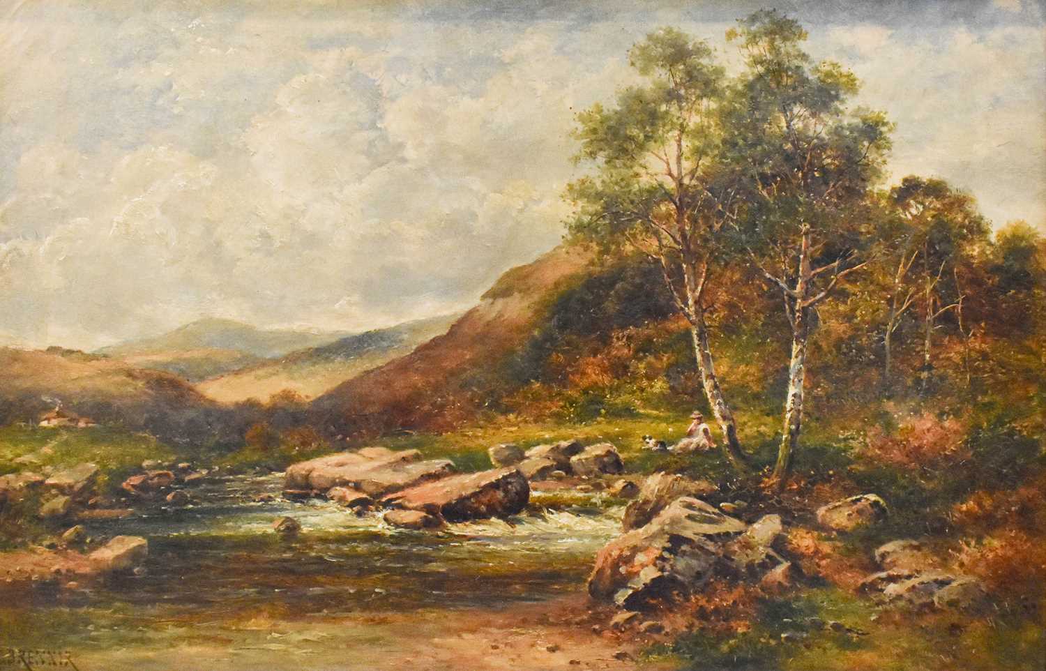 Lot 1025 - Carl Brennir (1850-1920) "Llugway Valley.