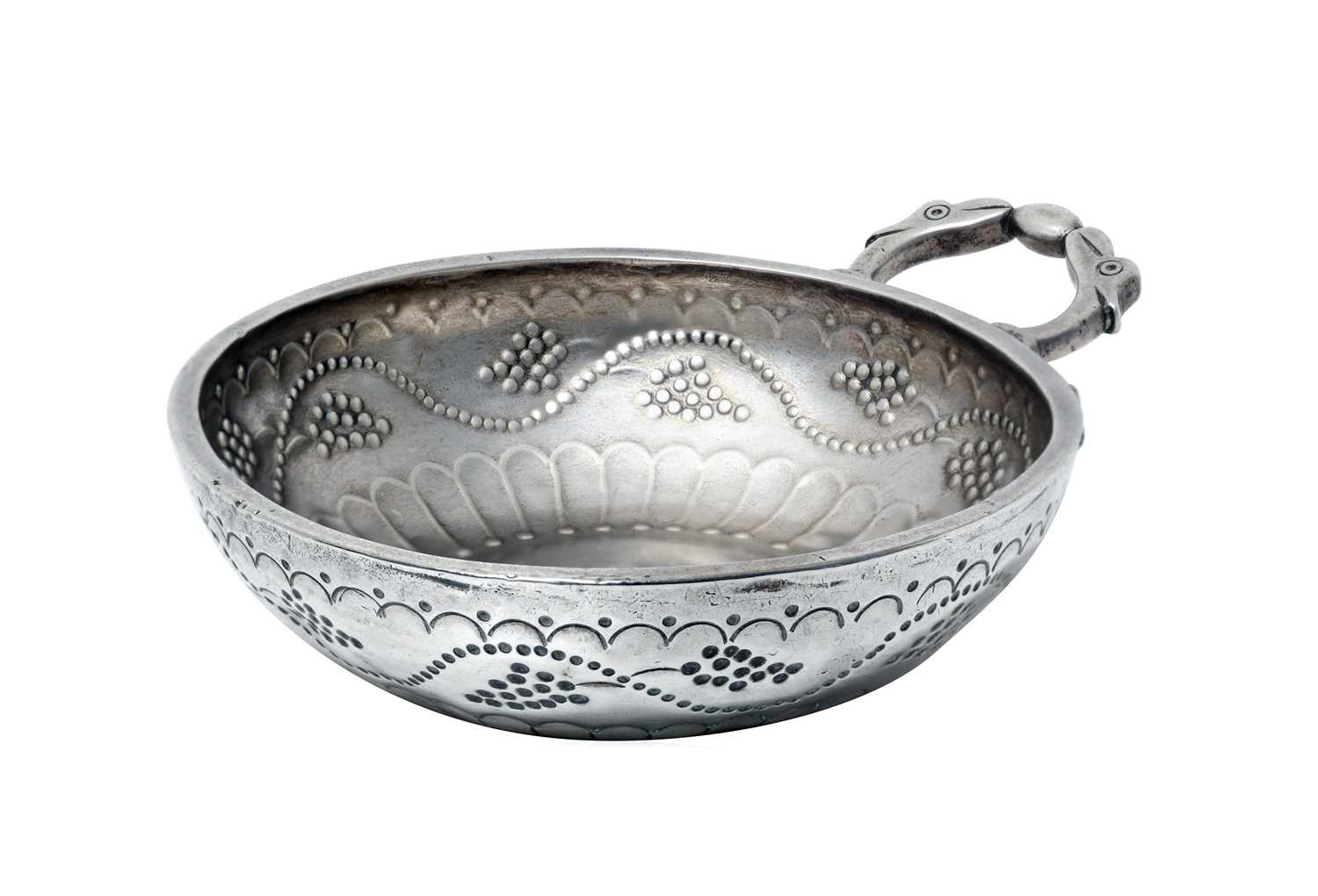 Lot 2176 - A Louis XVI Provincial Silver Wine-Taster,