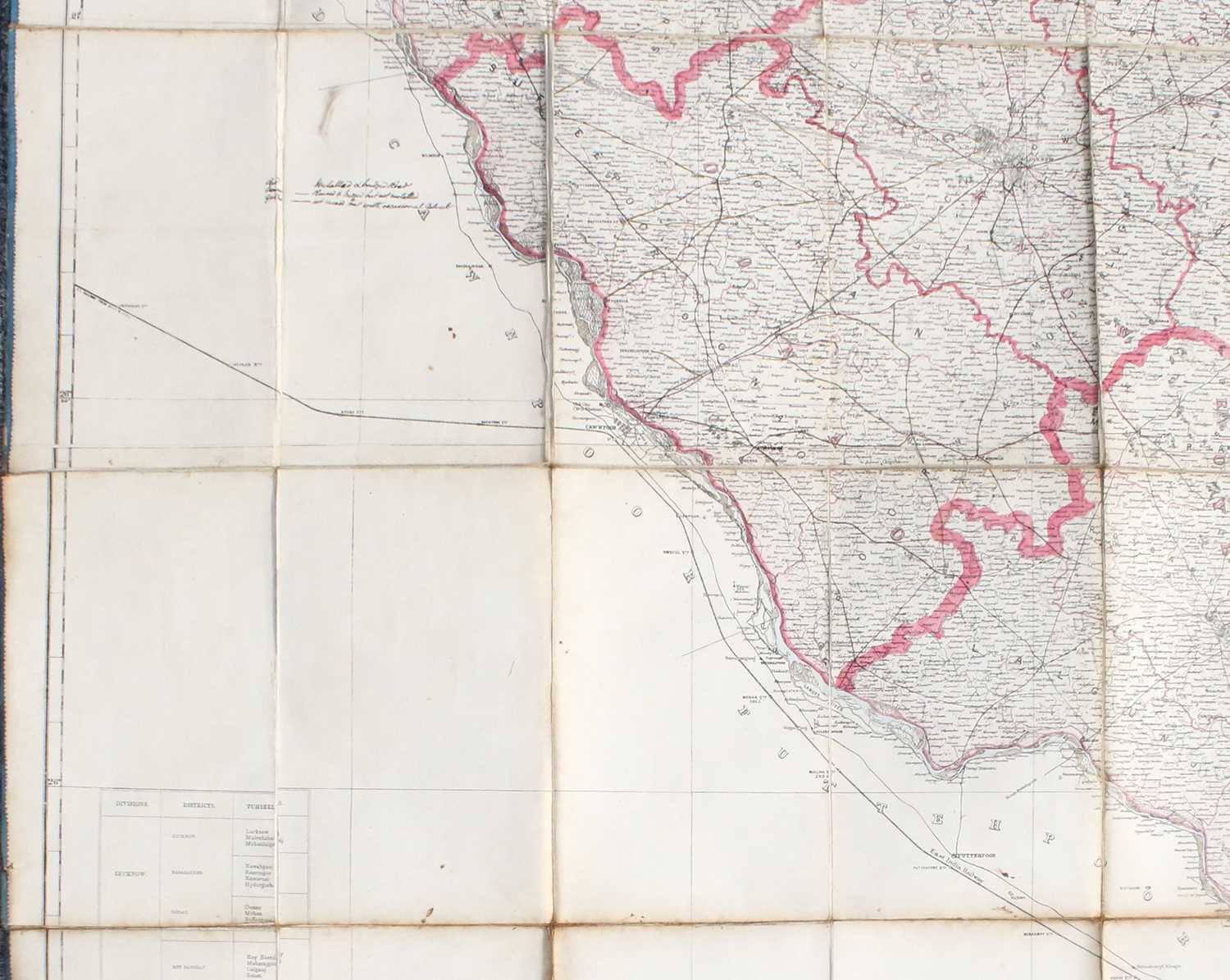 Lot 56 - India Preliminary Map of Oudh, Compiled from