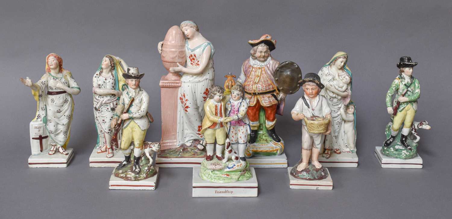 Lot 2 - A Tray of Early 19th Century Pearlware Figures