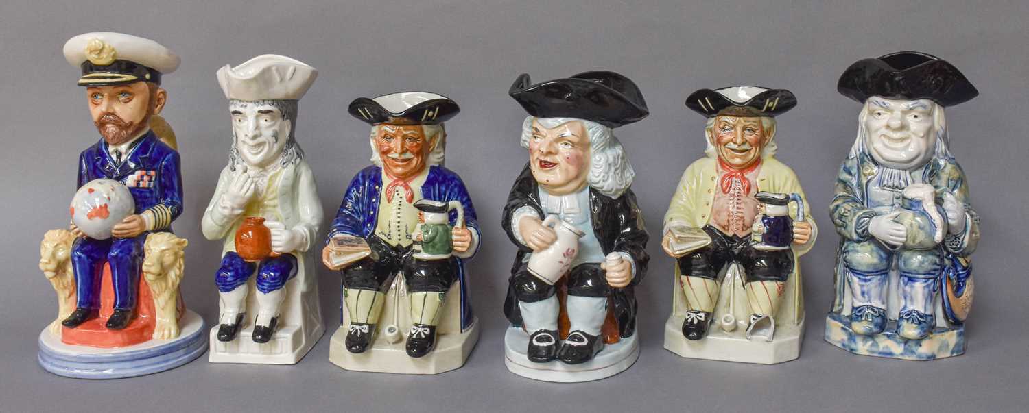 Lot 8 - Six Kevin Francis Toby Jugs and Character Jugs,