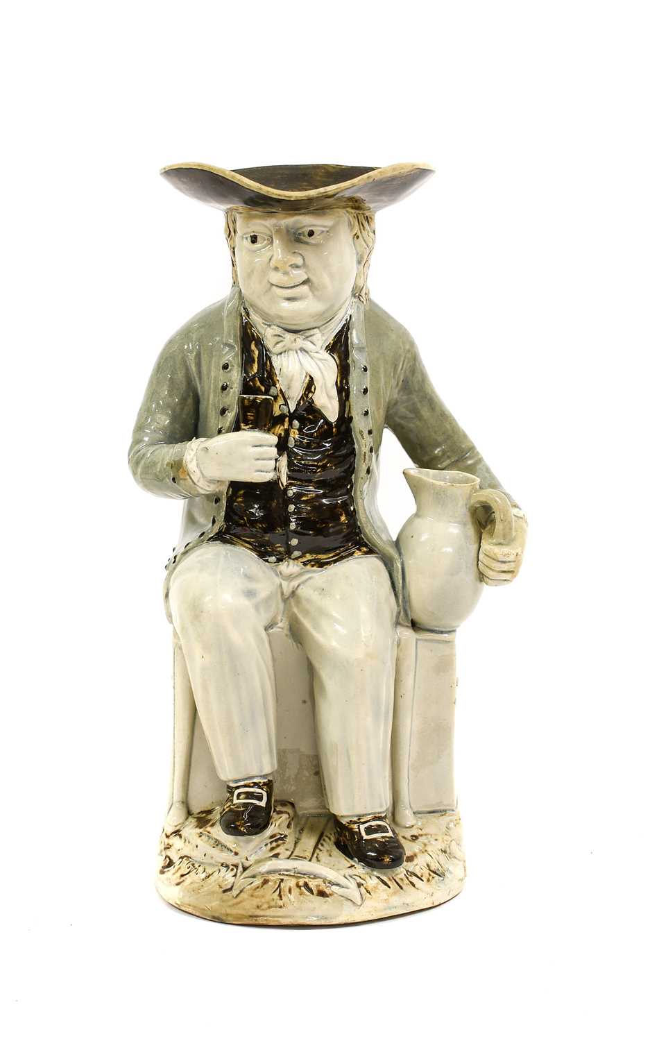 Lot 62 - A Ralph Wood Type Pearlware Sailor Toby Jug,