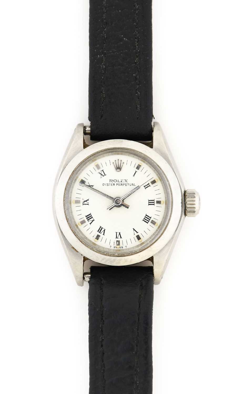 Lot 2364 - Rolex: A Lady's Stainless Steel Automatic