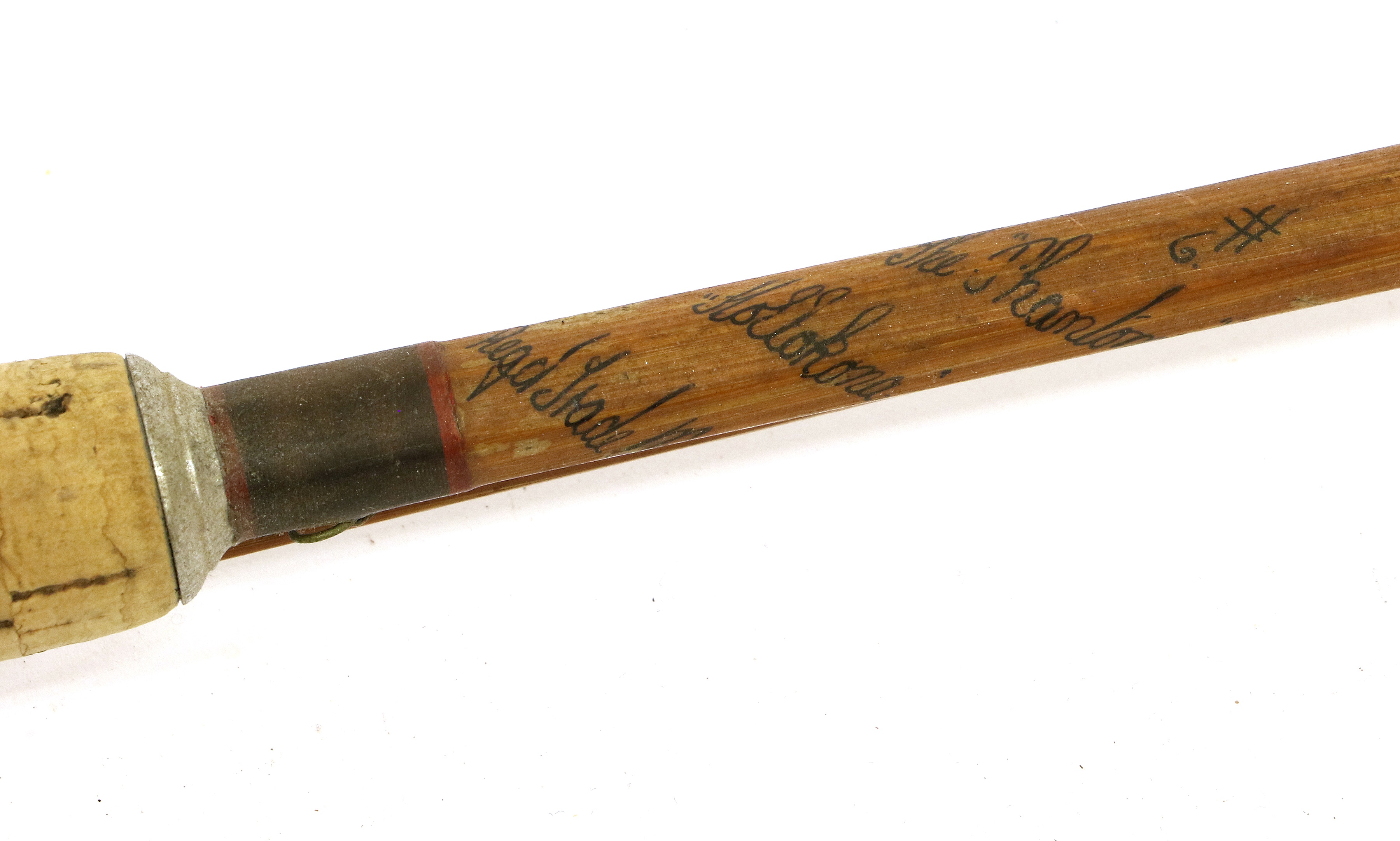 Lot 60 - A Hardy AHE Wood Split Cane Rod 12'