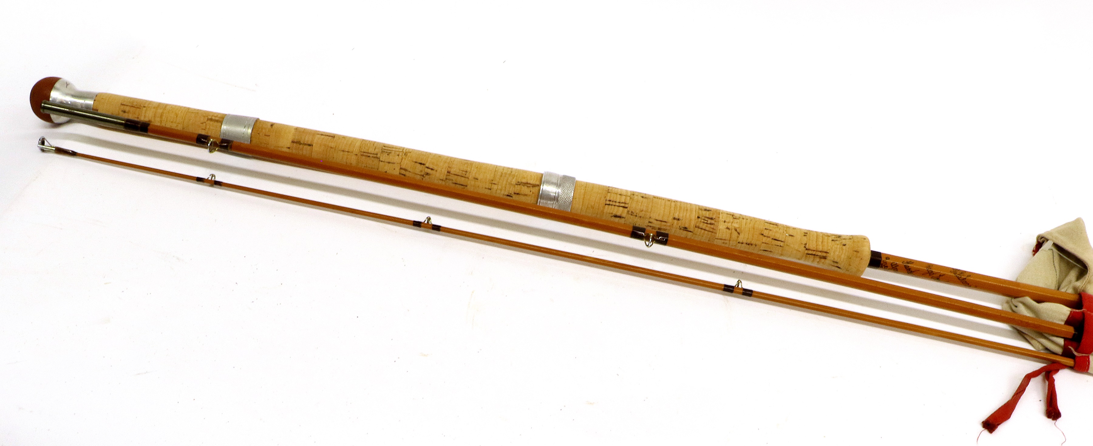 Lot 60 - A Hardy AHE Wood Split Cane Rod 12'
