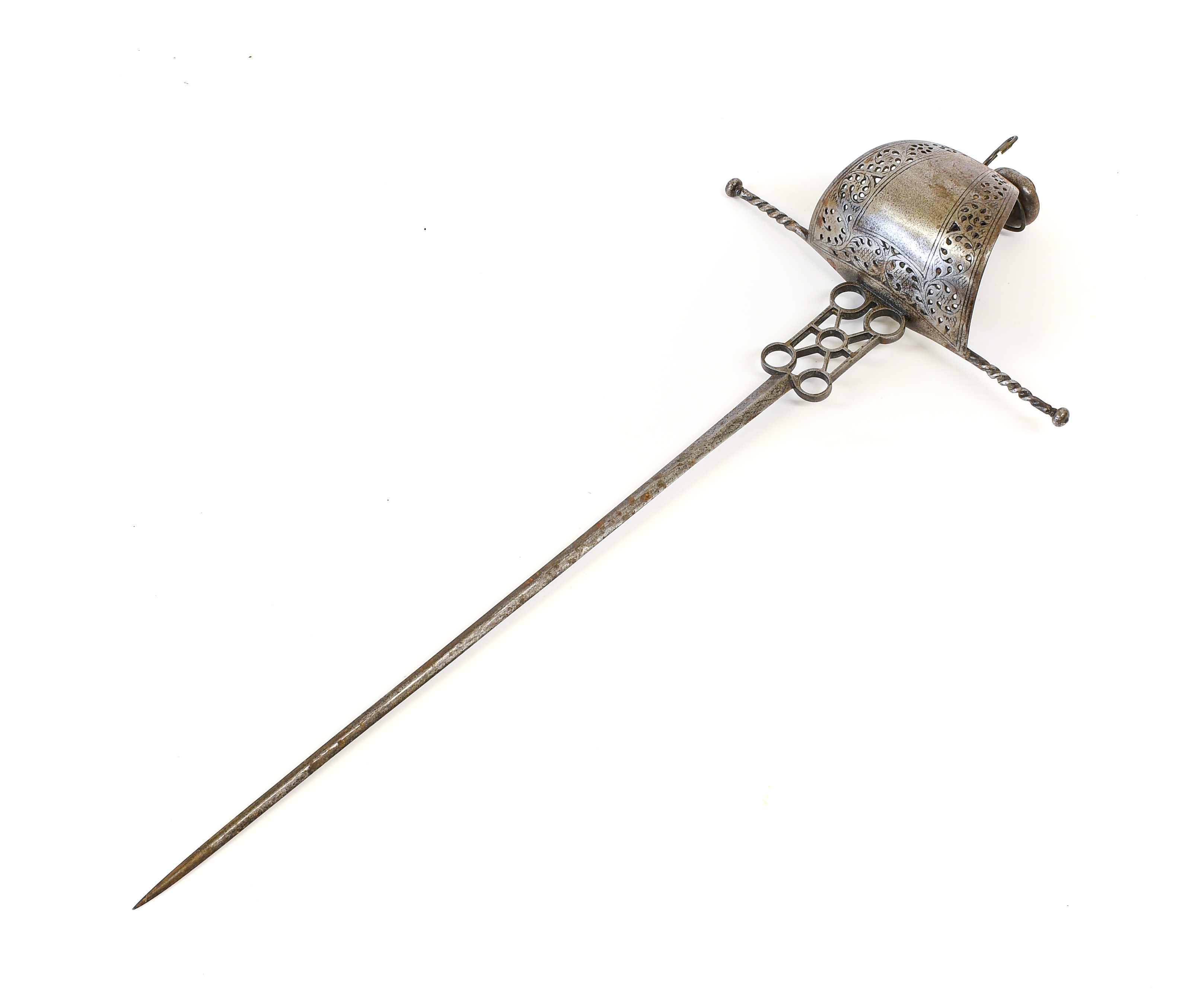 Lot 190 - A Copy of a Rapier Type Sword, the steel
