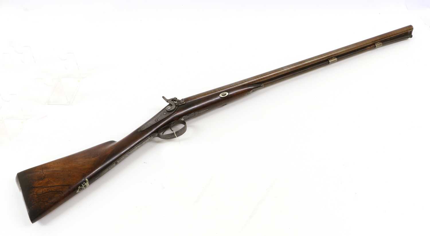 Lot 231 - A 19th Century 12 Bore Side by Side Double