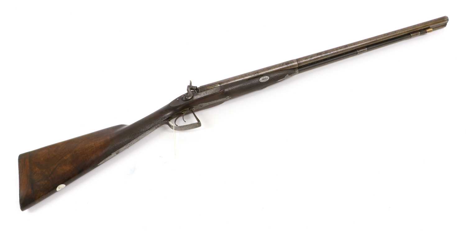 Lot 236 - A Rare 19th Century 12 Bore Side by Side