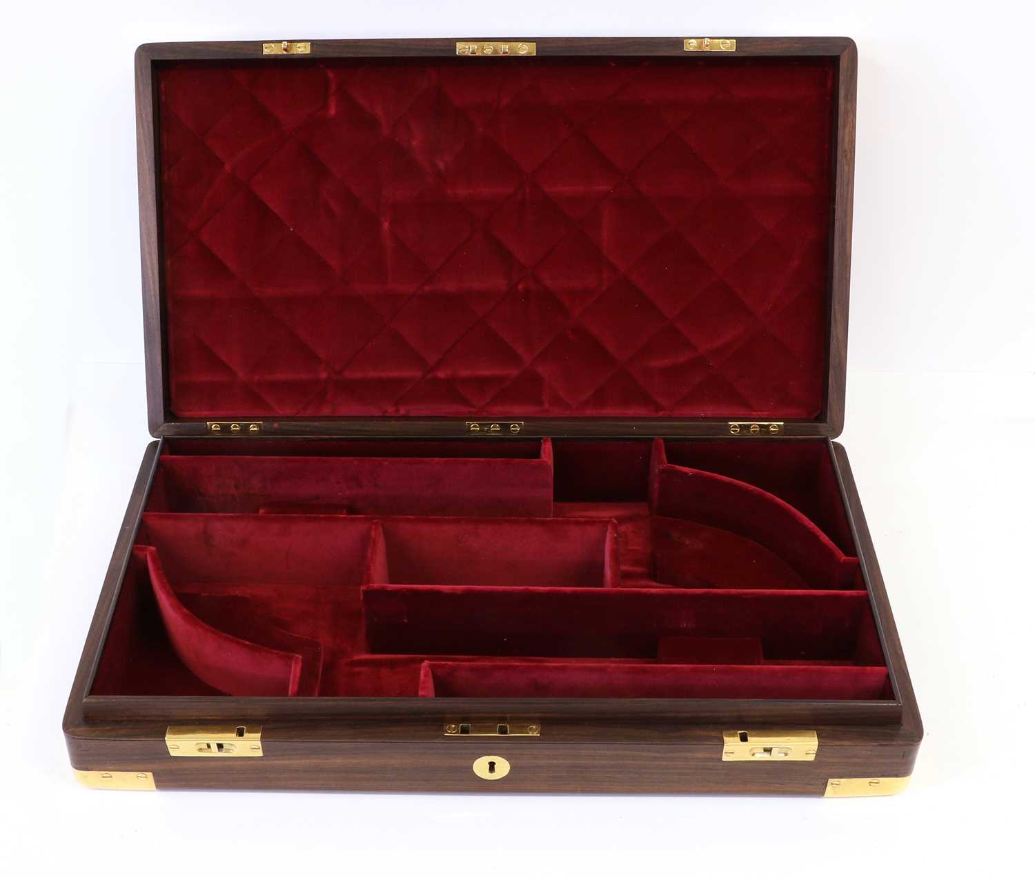 Lot 286 - A Modern Black Walnut Case for a Pair of