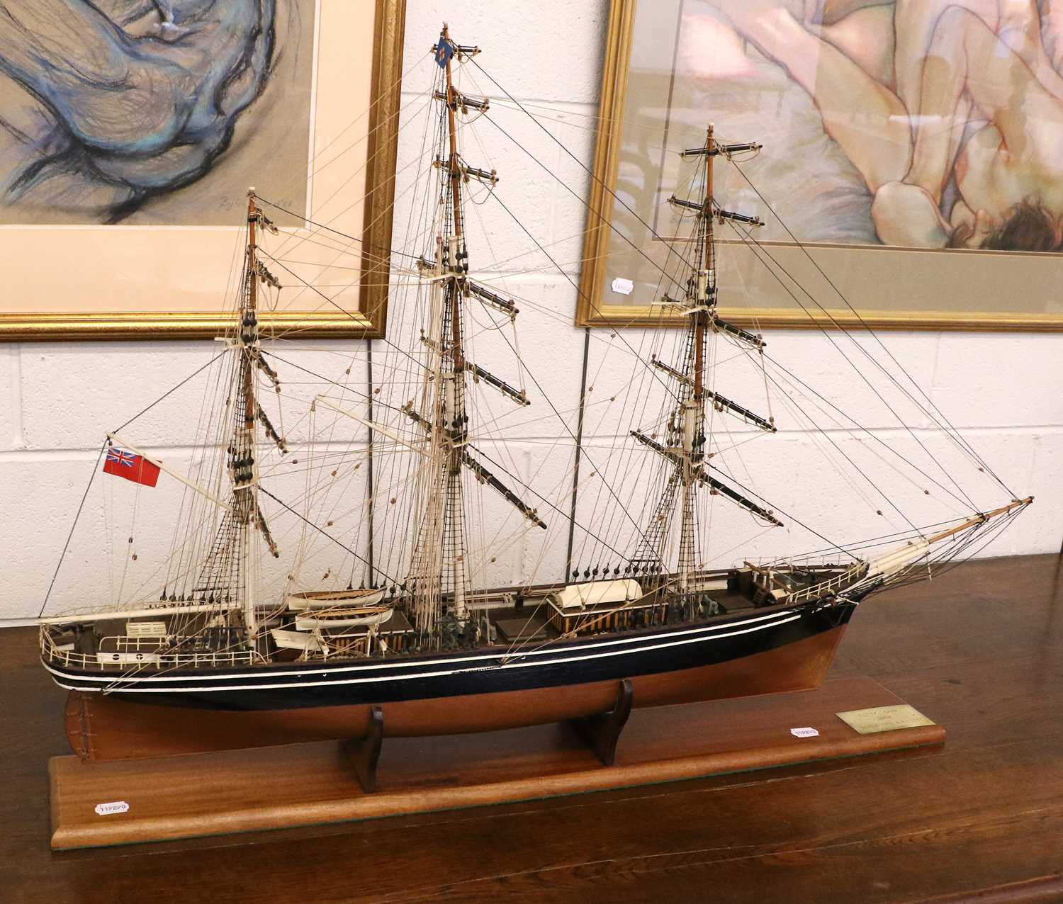 Lot 1120 - A Scale Model of the Cutty Sark by A.R
