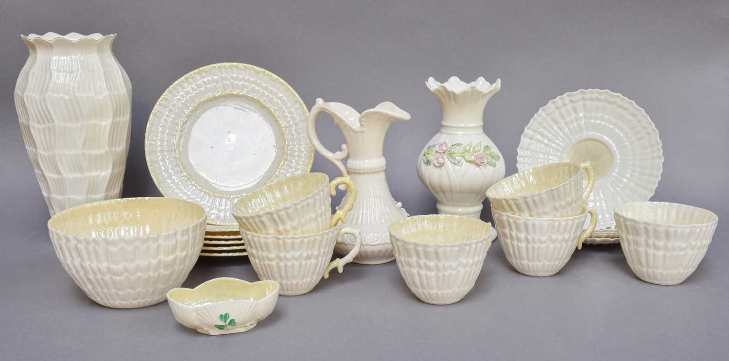 Lot 165 - A Collection of Belleek Porcelain, including