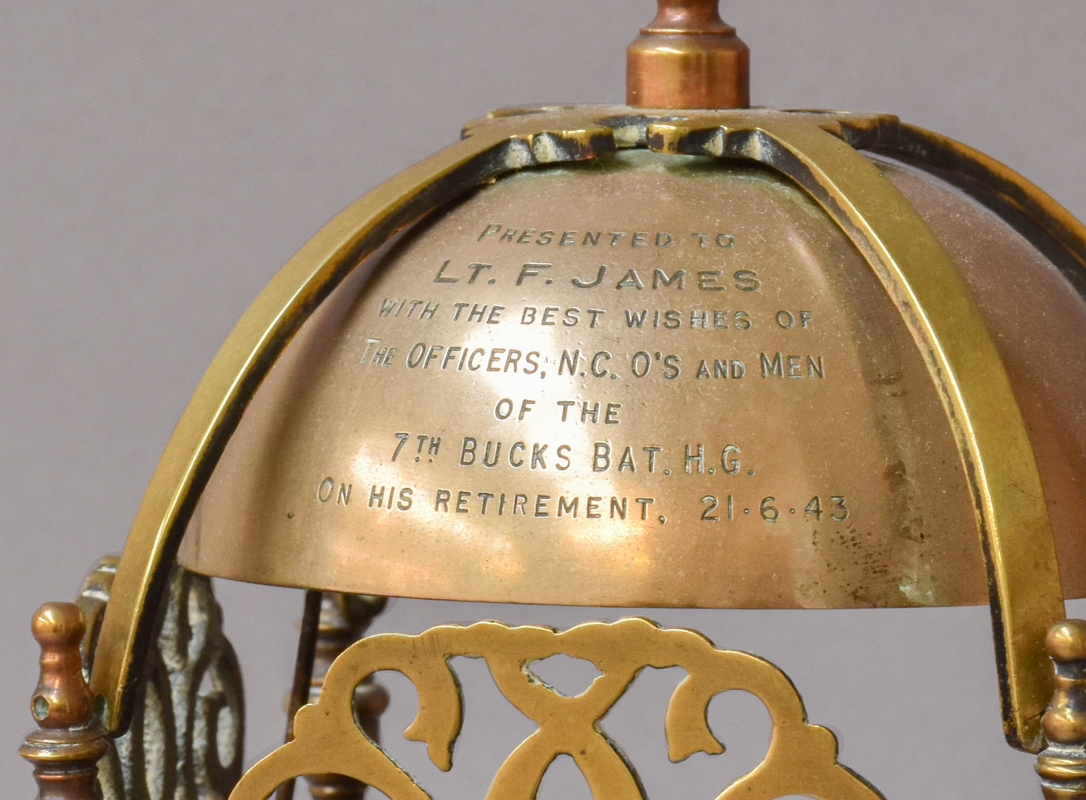 Lot 117 - A Lantern Form Passing Strike Mantel Clock,