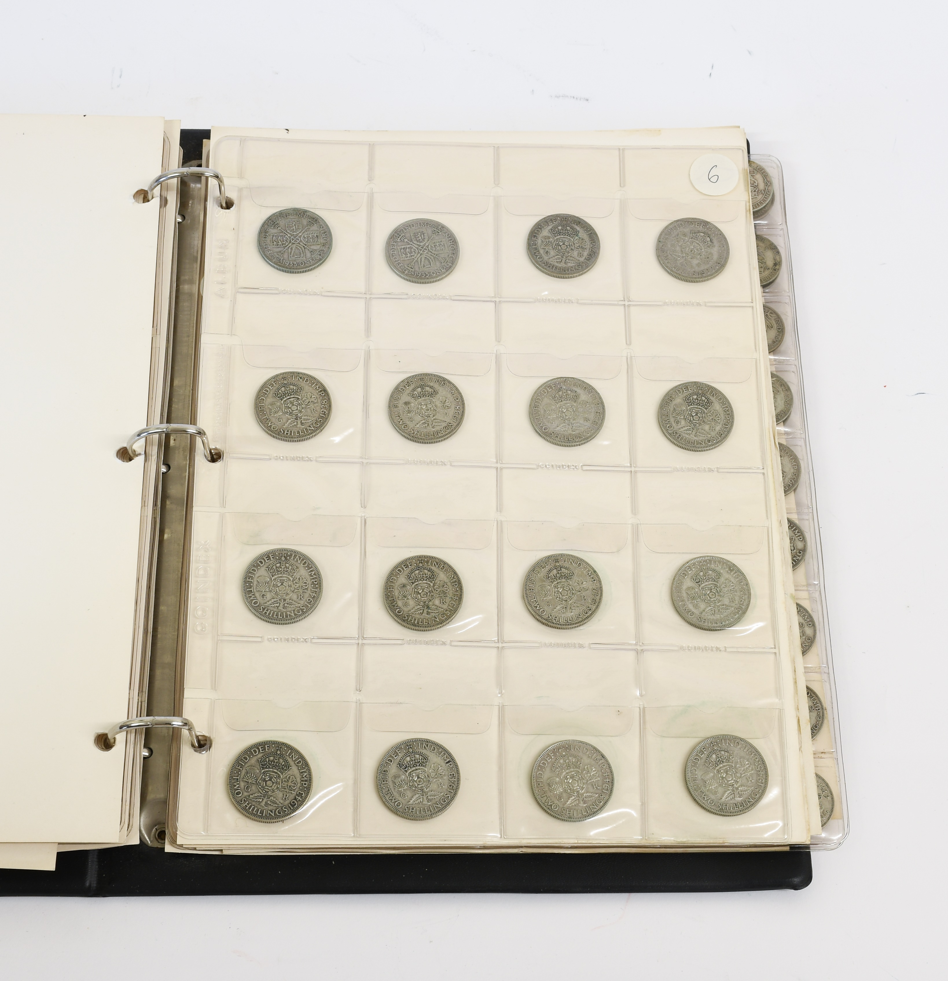 Lot 87 - UK Silver Coin Album, album featuring an