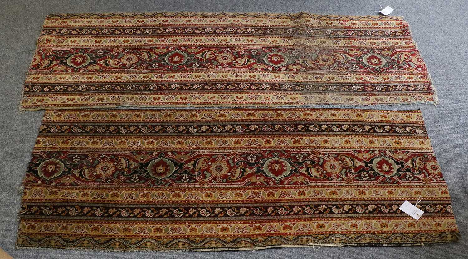 Lot 1106 - Two Agra Border Fragments, each with a