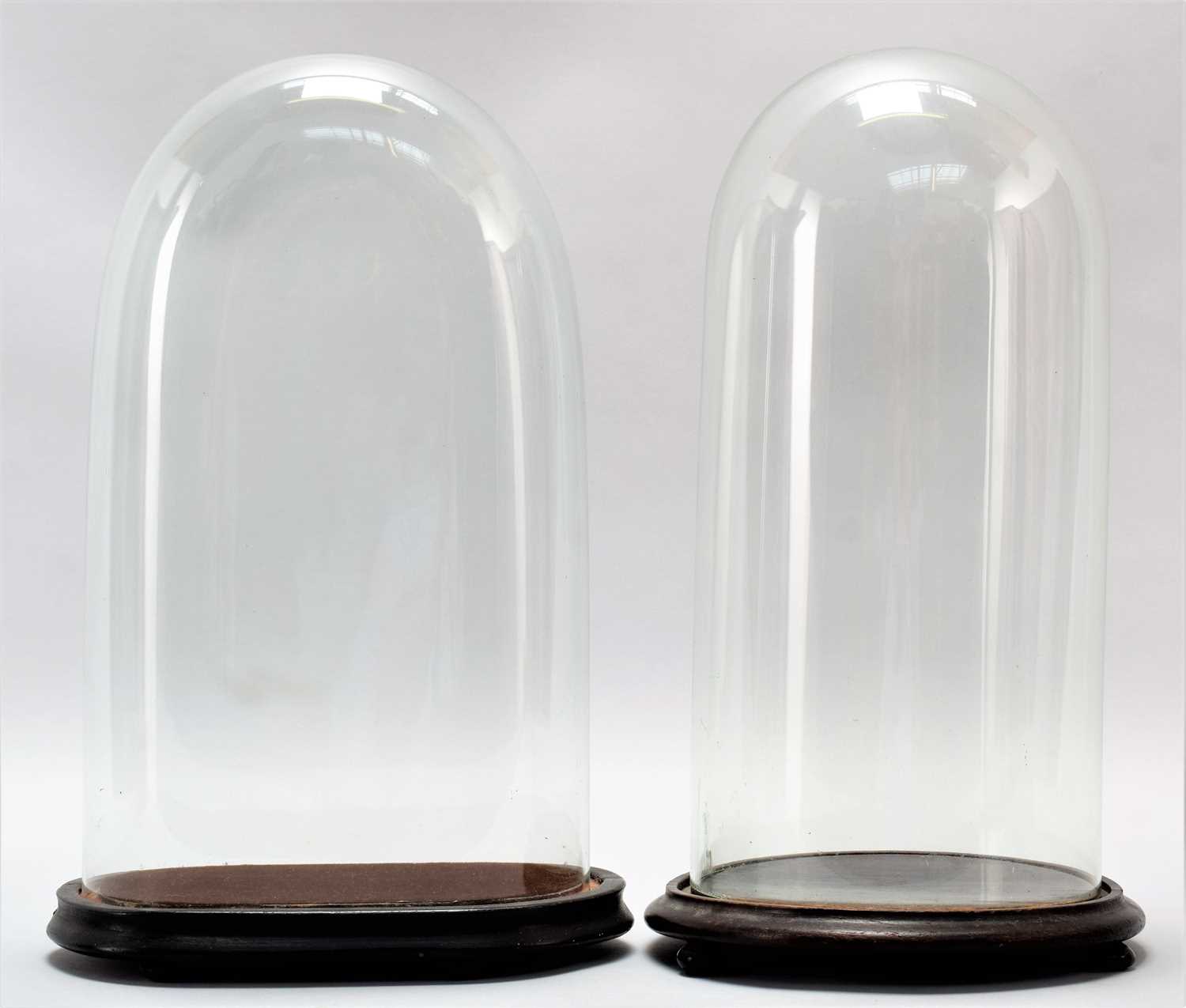 Lot 122 - Glass Domes: A Period Oval & Circular Glass