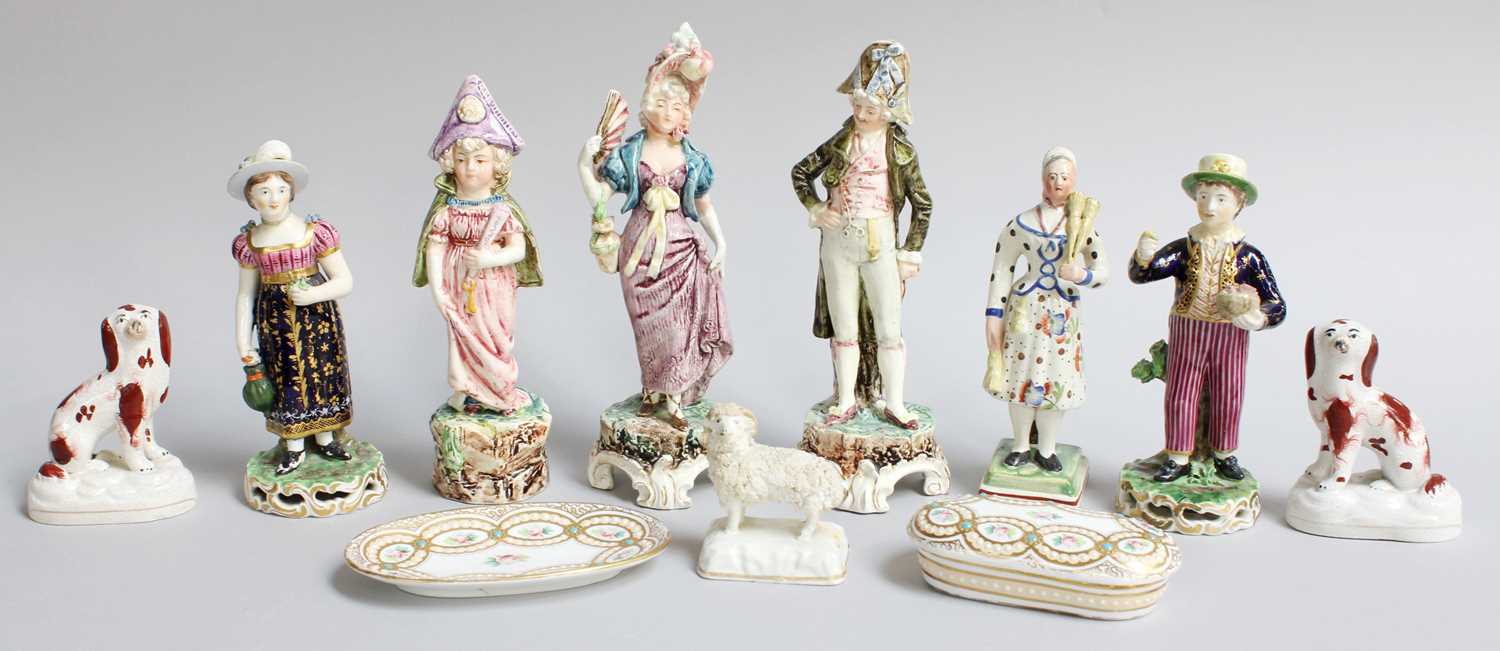 Lot 430 - A Pearlware Figure, circa 1820, modelled as
