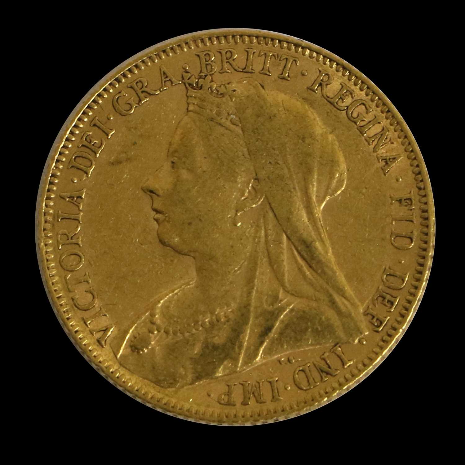 Lot 189 - Victoria, Sovereign 1900, obv. 'old' head