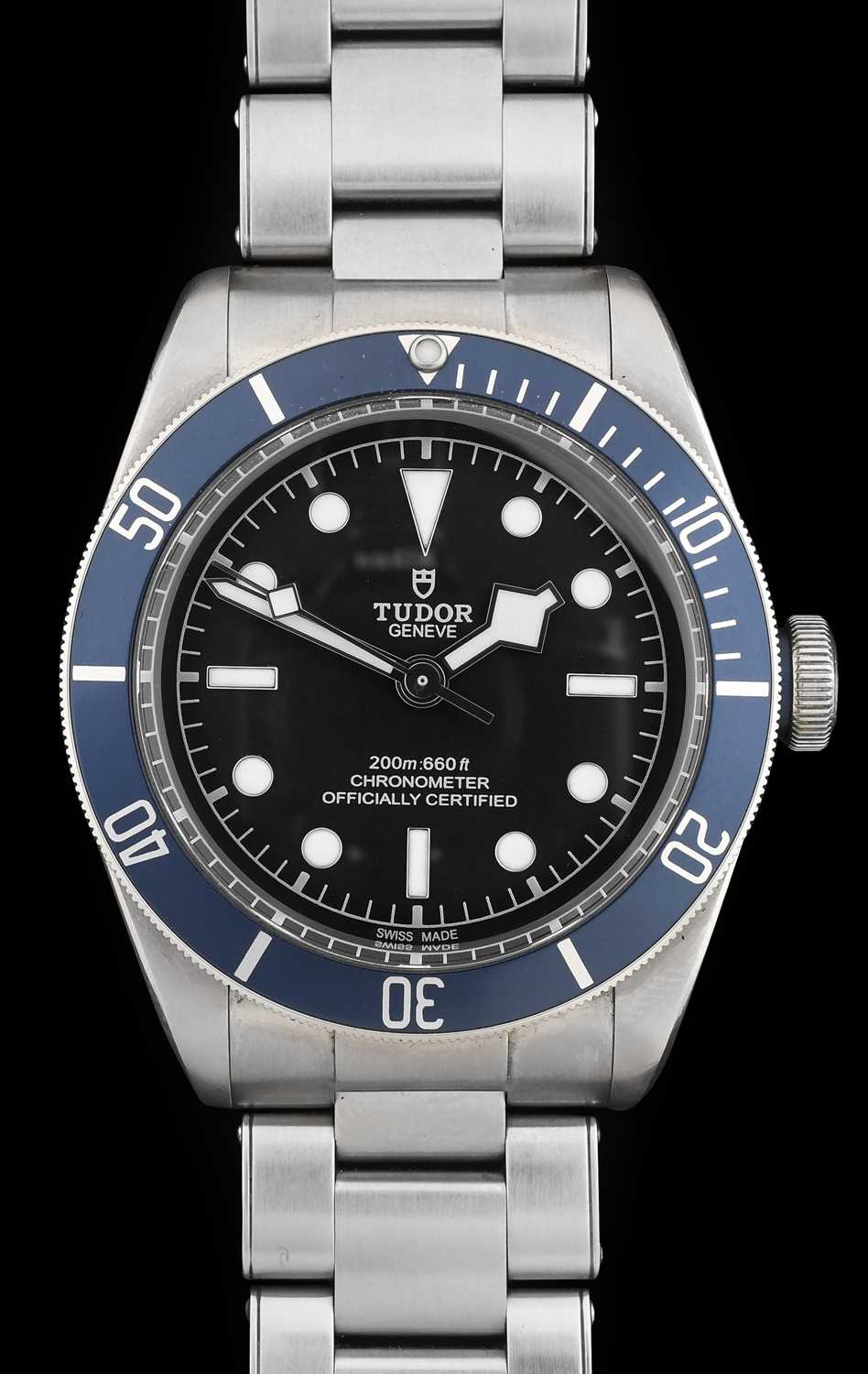 Lot 2173 - Tudor: A Stainless Steel Automatic Centre