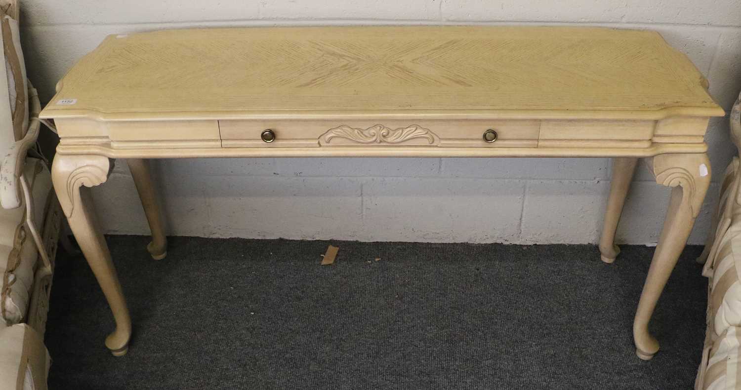 Lot 1152 - A Reproduction Side/Hall Table, of moulded