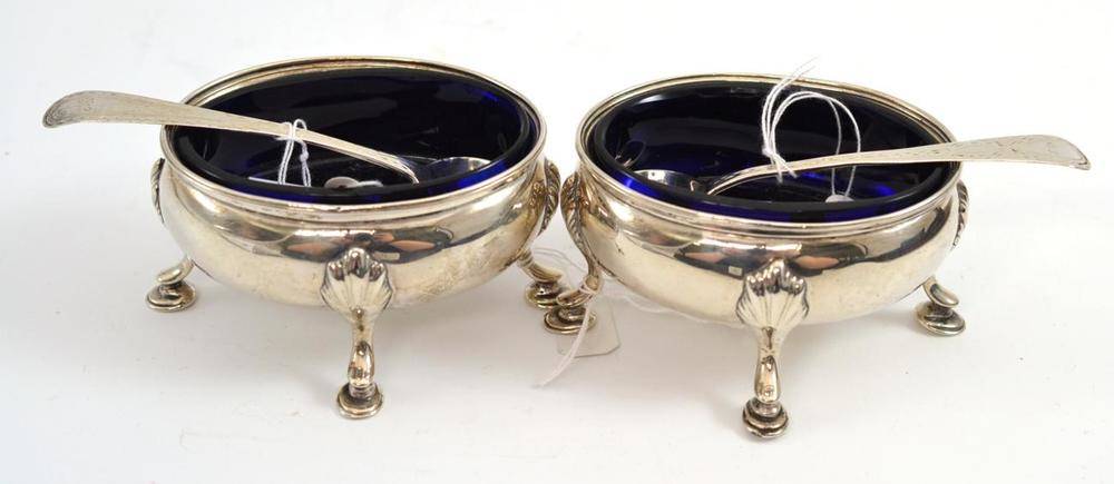 Lot 26 - A pair of George III silver salts, Hester