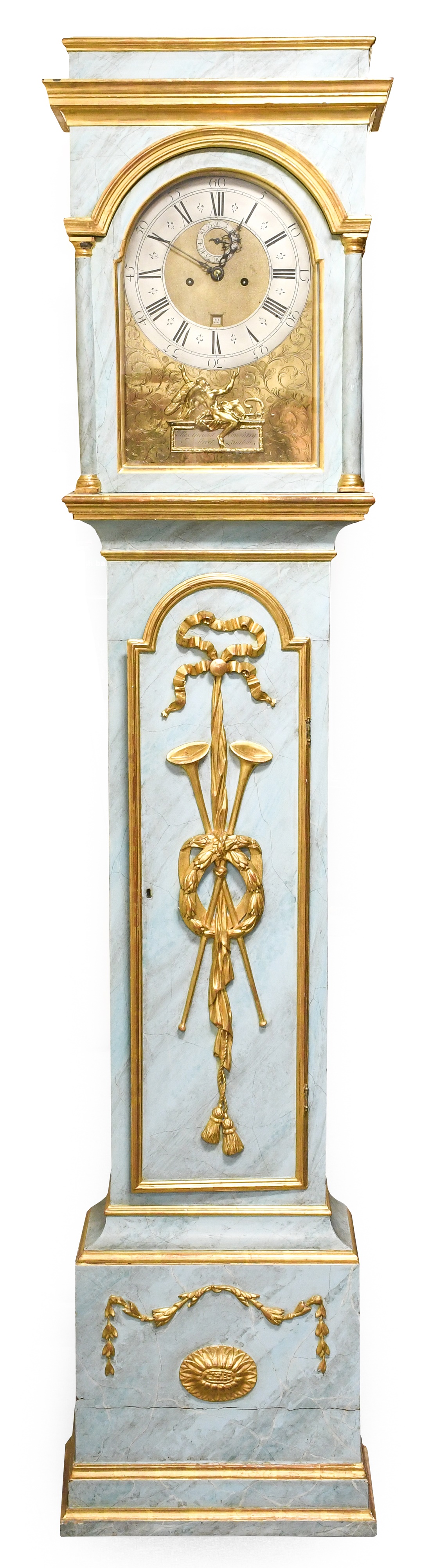 Lot 600 - An Oak Eight Day Longcase Clock, signed Alex