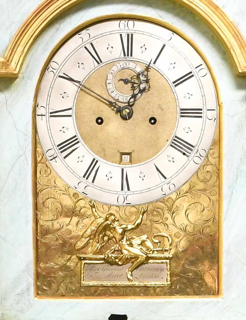 Lot 600 - An Oak Eight Day Longcase Clock, signed Alex