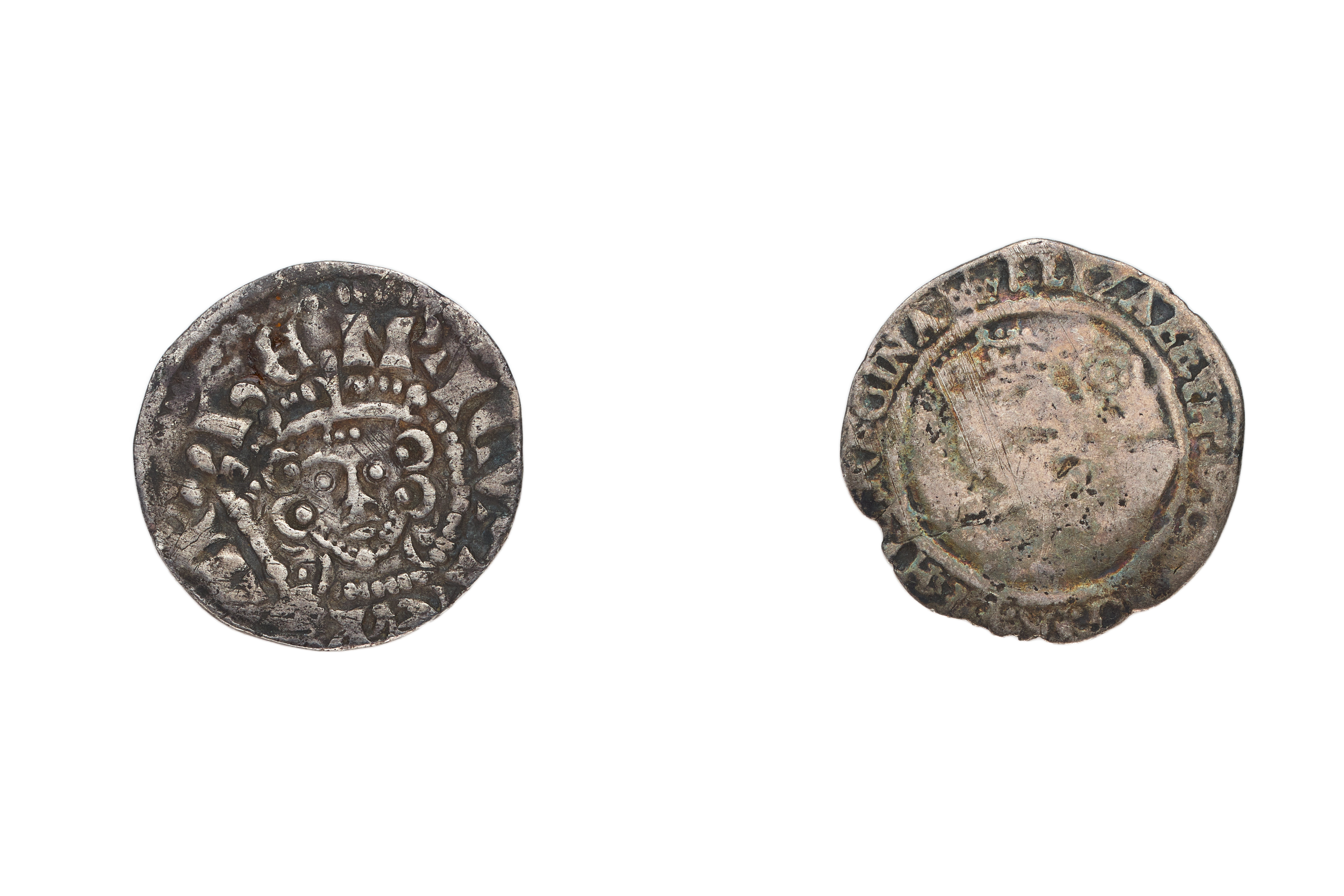 Lot 41 - 2 x English Hammered Silver Coins, comprising: