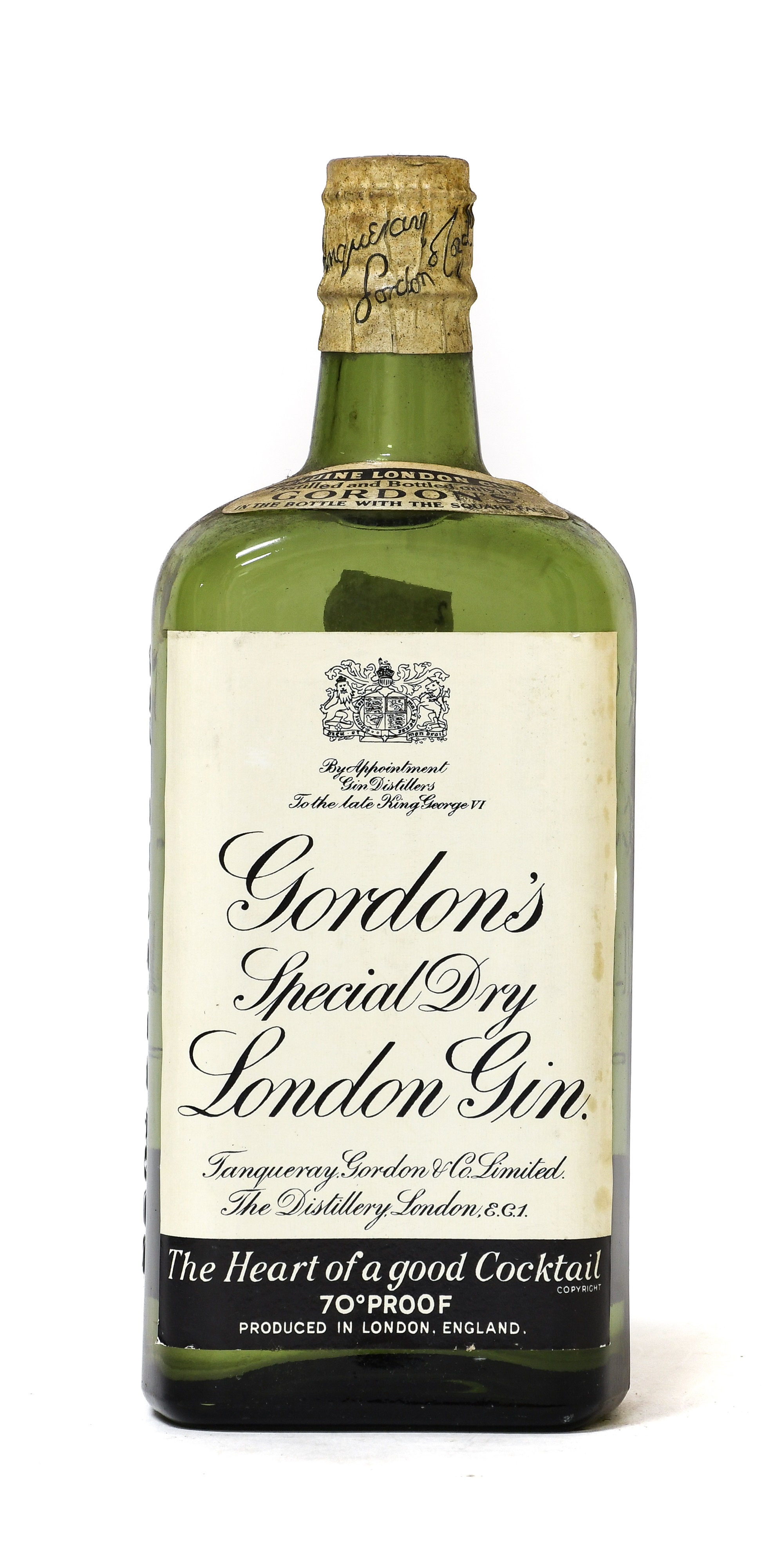 Lot 3175 - Gordons Special Dry London Gin, 1950s