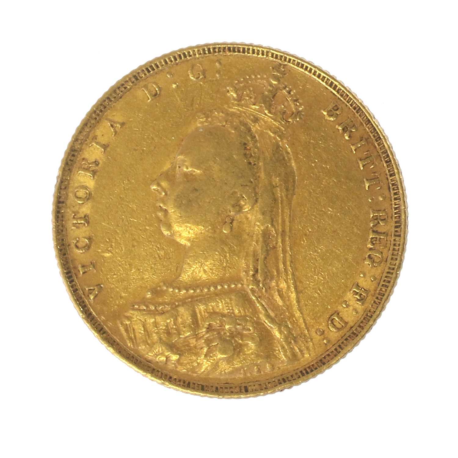 Lot 183 - Victoria, Sovereign 1892, obv. 'Jubilee'