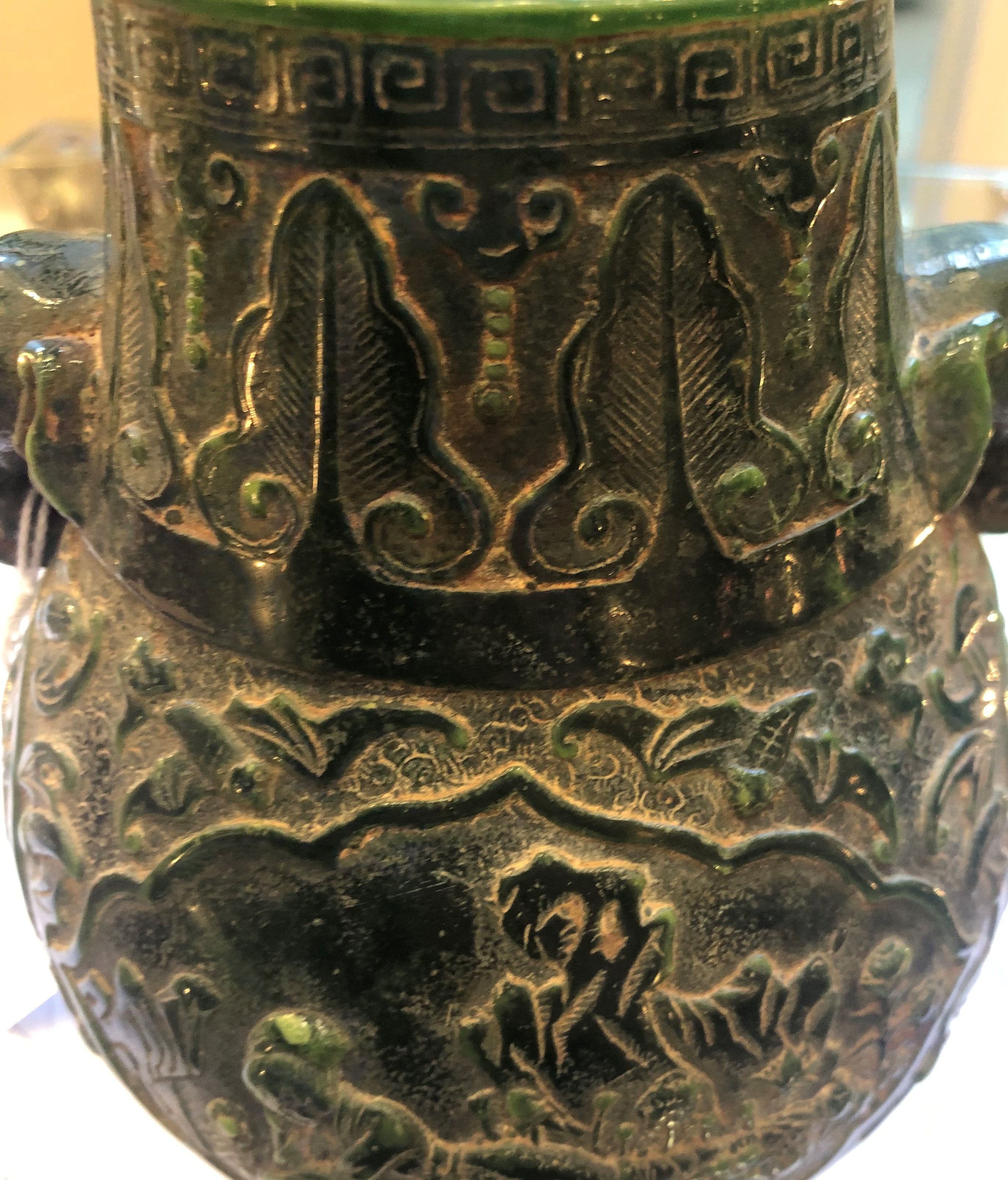 Lot 136 - A Chinese Jade-Type Vase, in Archaic style,