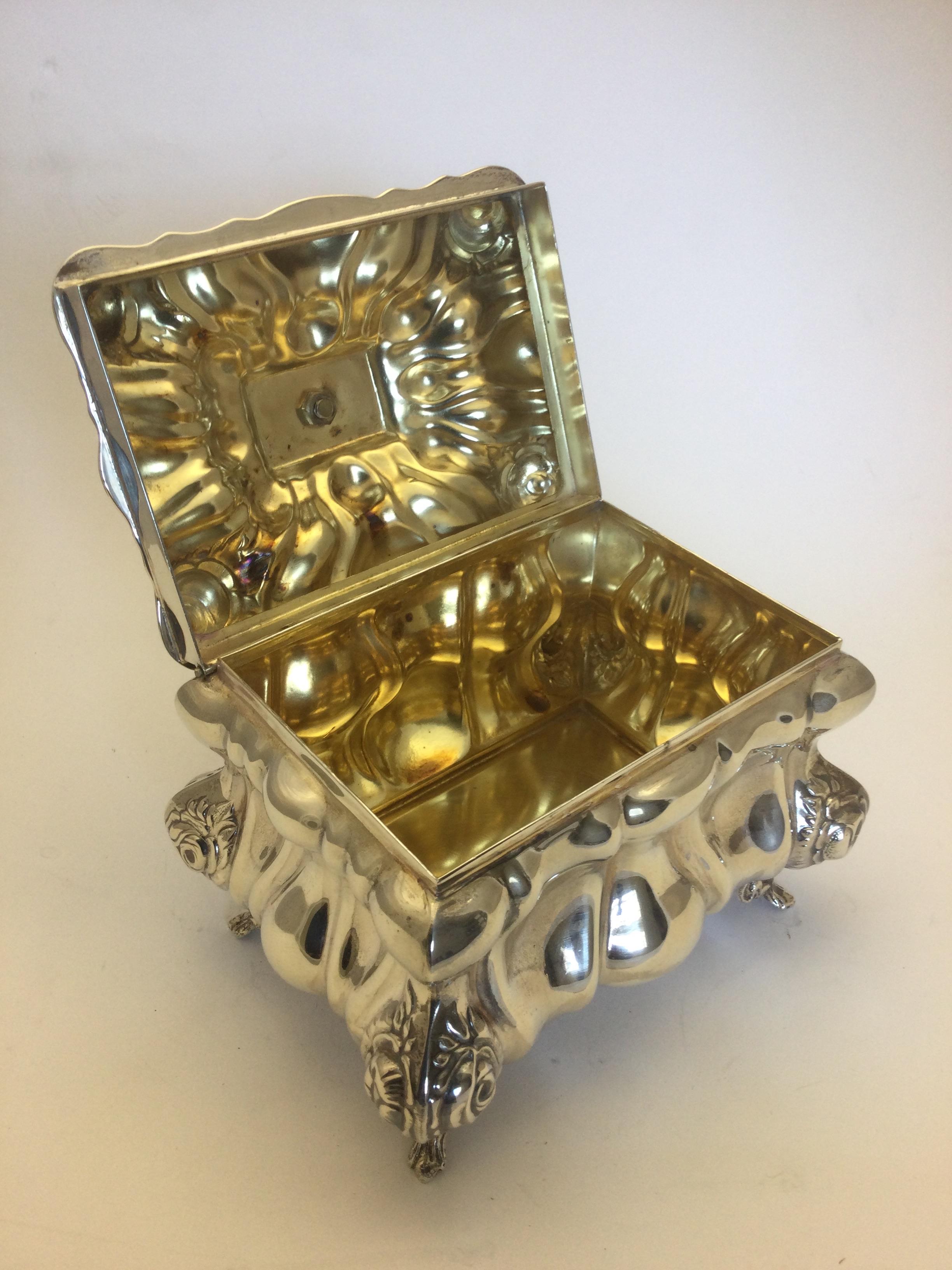 Lot 174 - An Israeli Silver Etrog-Box, by Hazorfim,