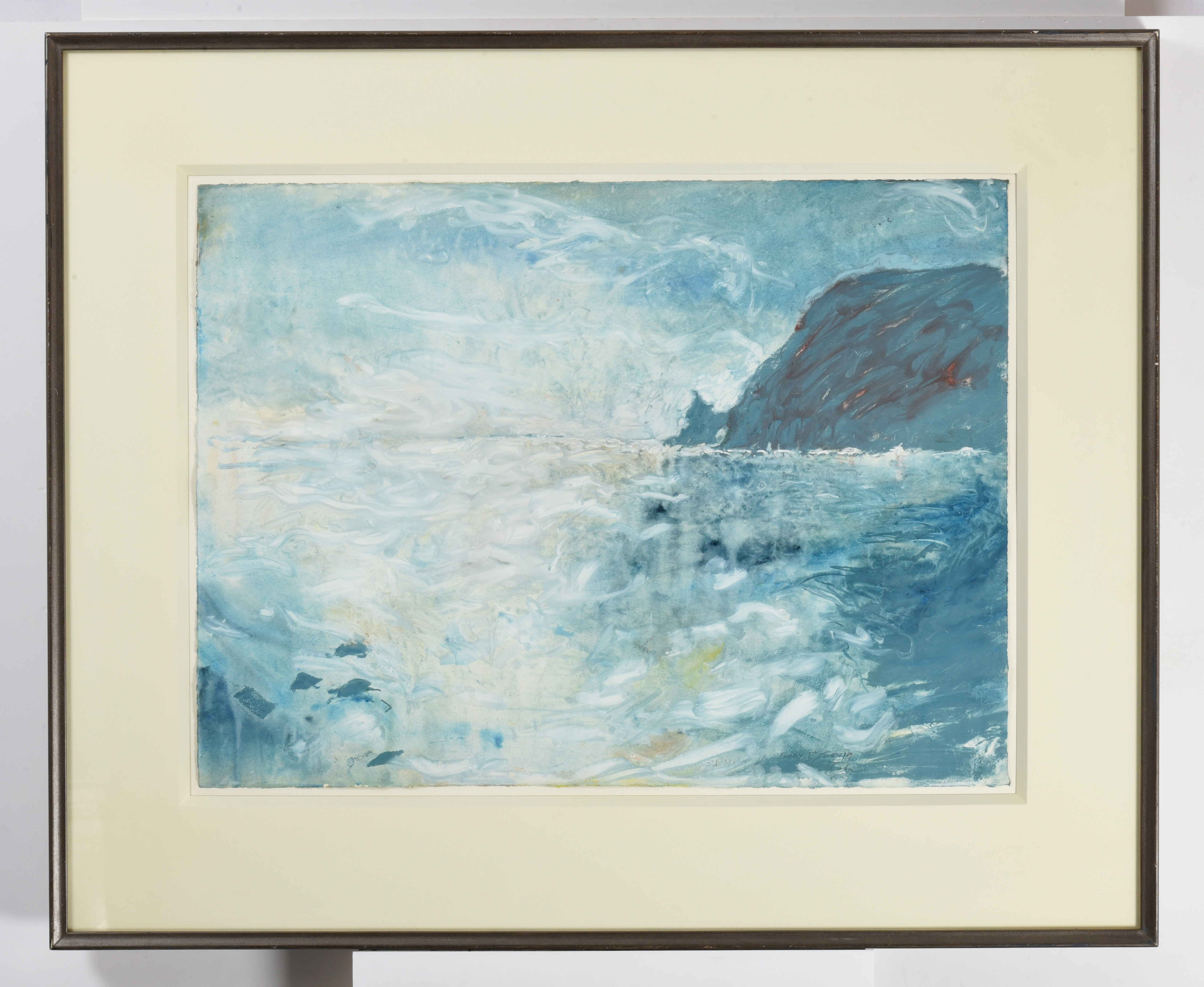 Lot 1040 - Len Tabner (b.1946) Seascape Signed,