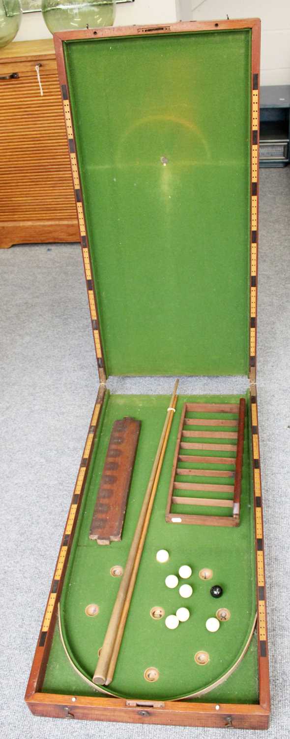 Lot 1415 - A Victorian Table Top Bagatelle Board, with