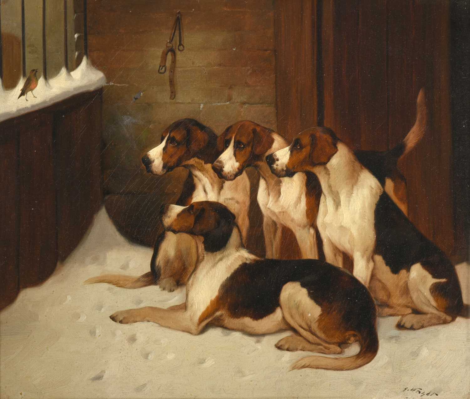 Lot 1207 - George Wright (1860-1942) The Visitor