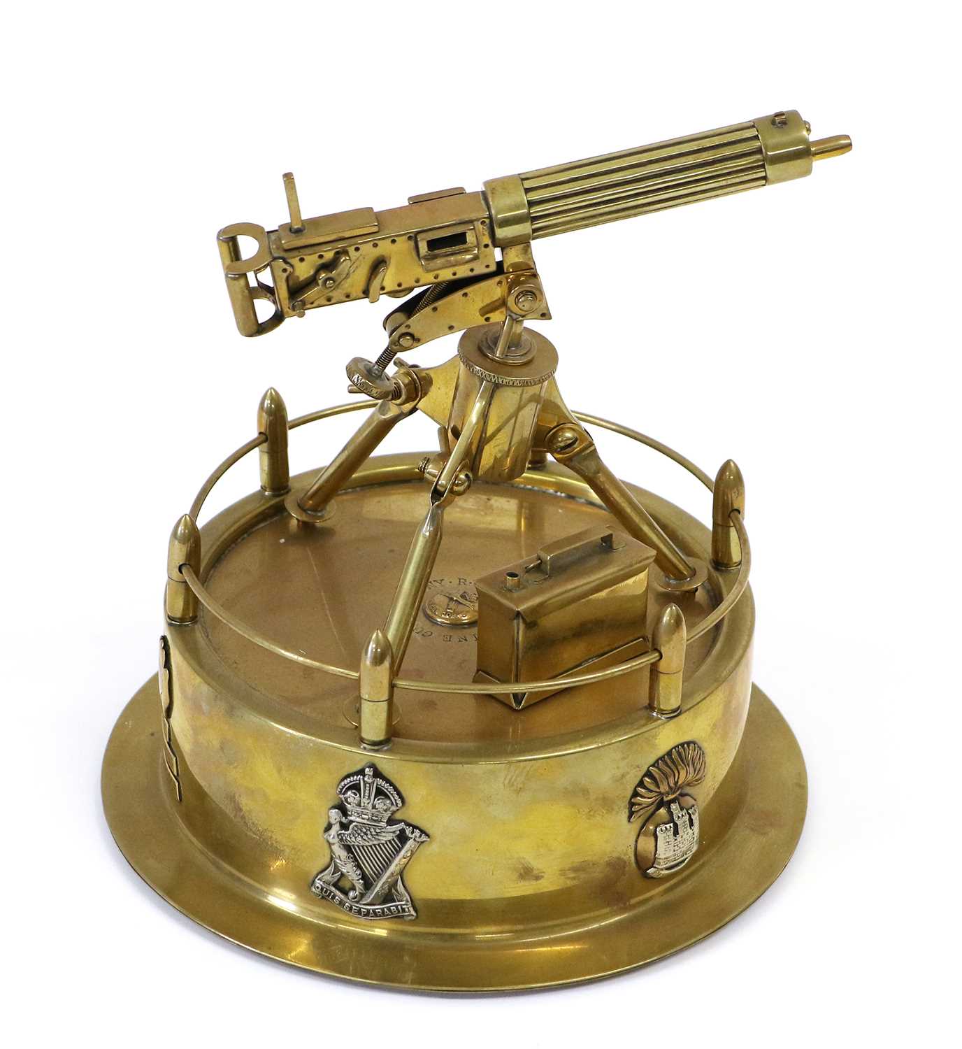 Lot 105 - A Brass Model of a First World War Vickers