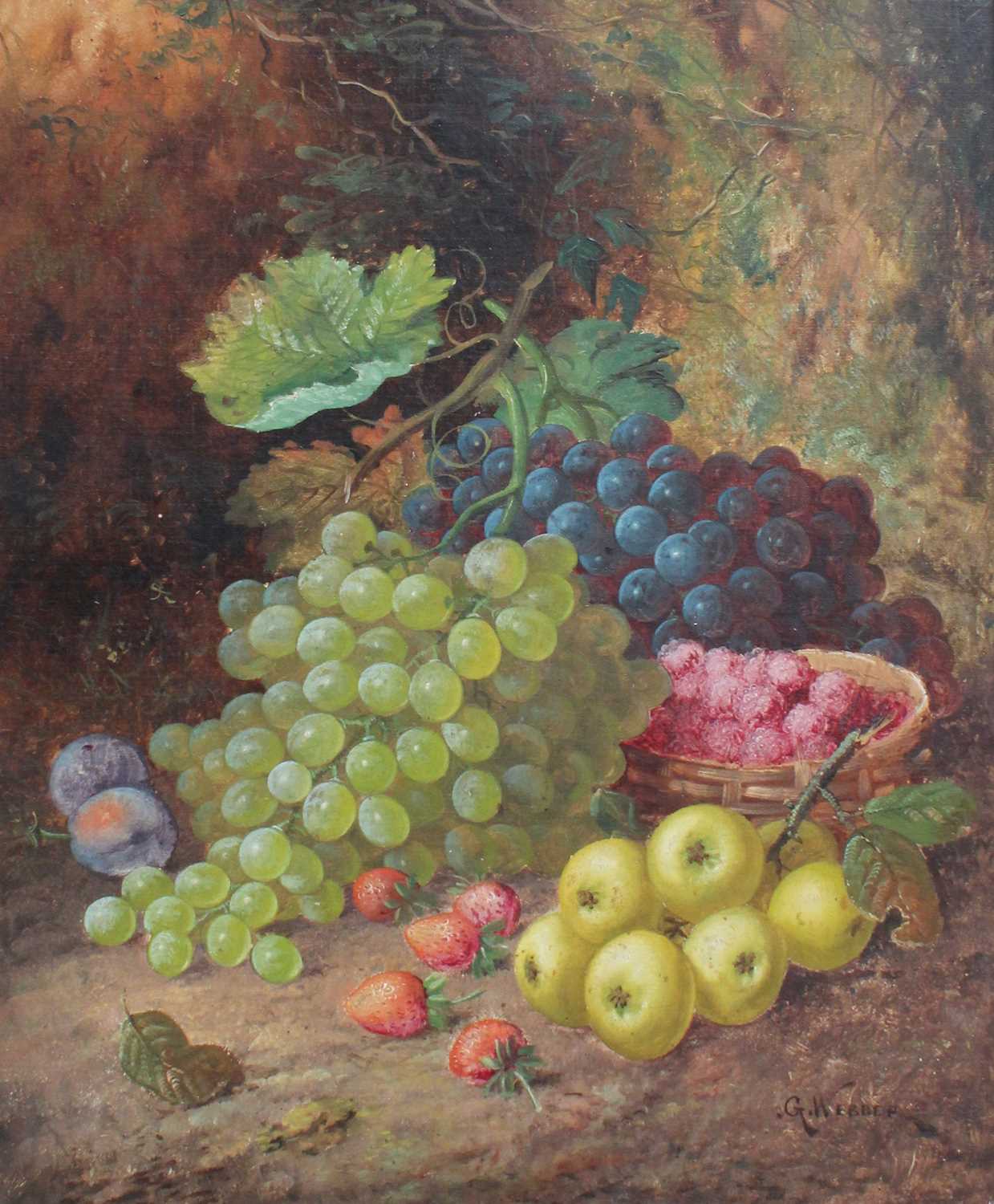 Lot 1042 - George Webber (19th Century) Still life of
