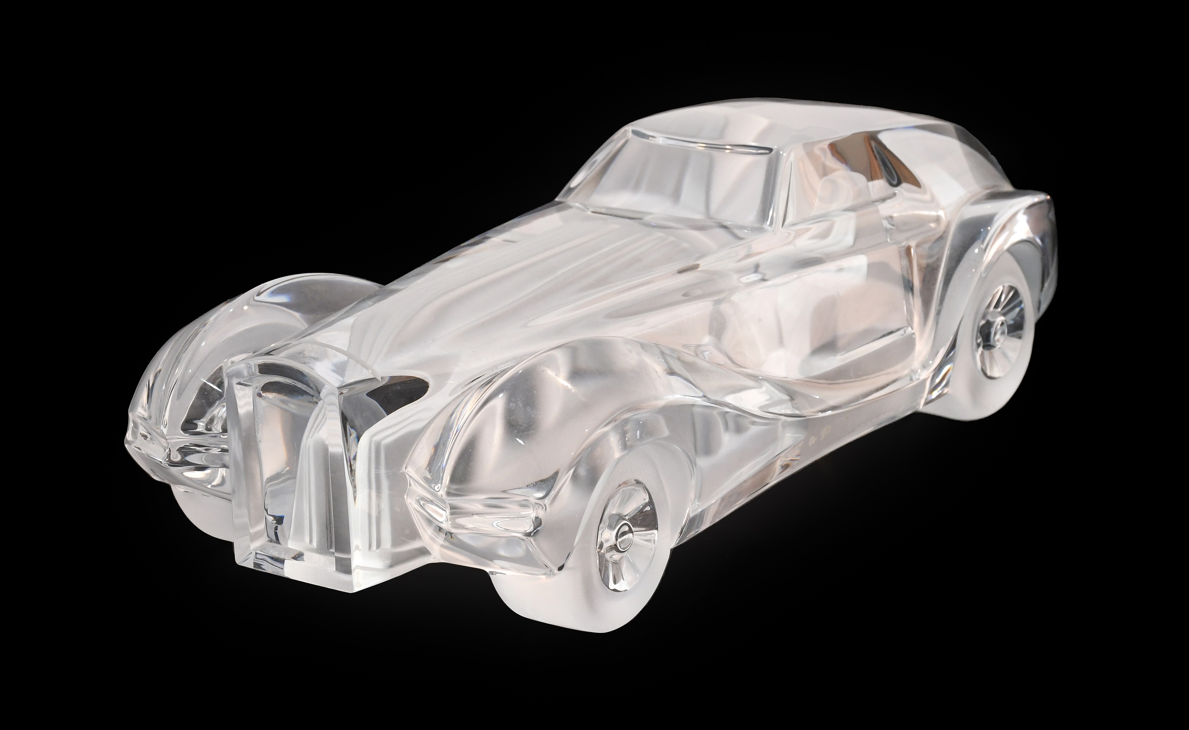 Lot 536 - Daum France Crystal, Coupe Riviera Model Car,