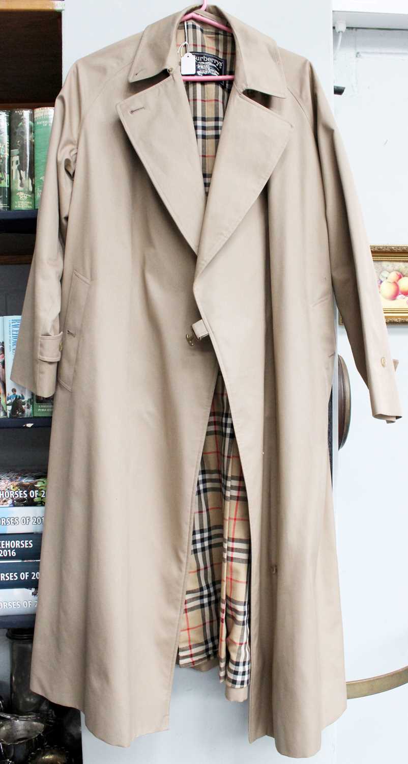 Lot 218 - Burberry Ladies Mac with checked lining and