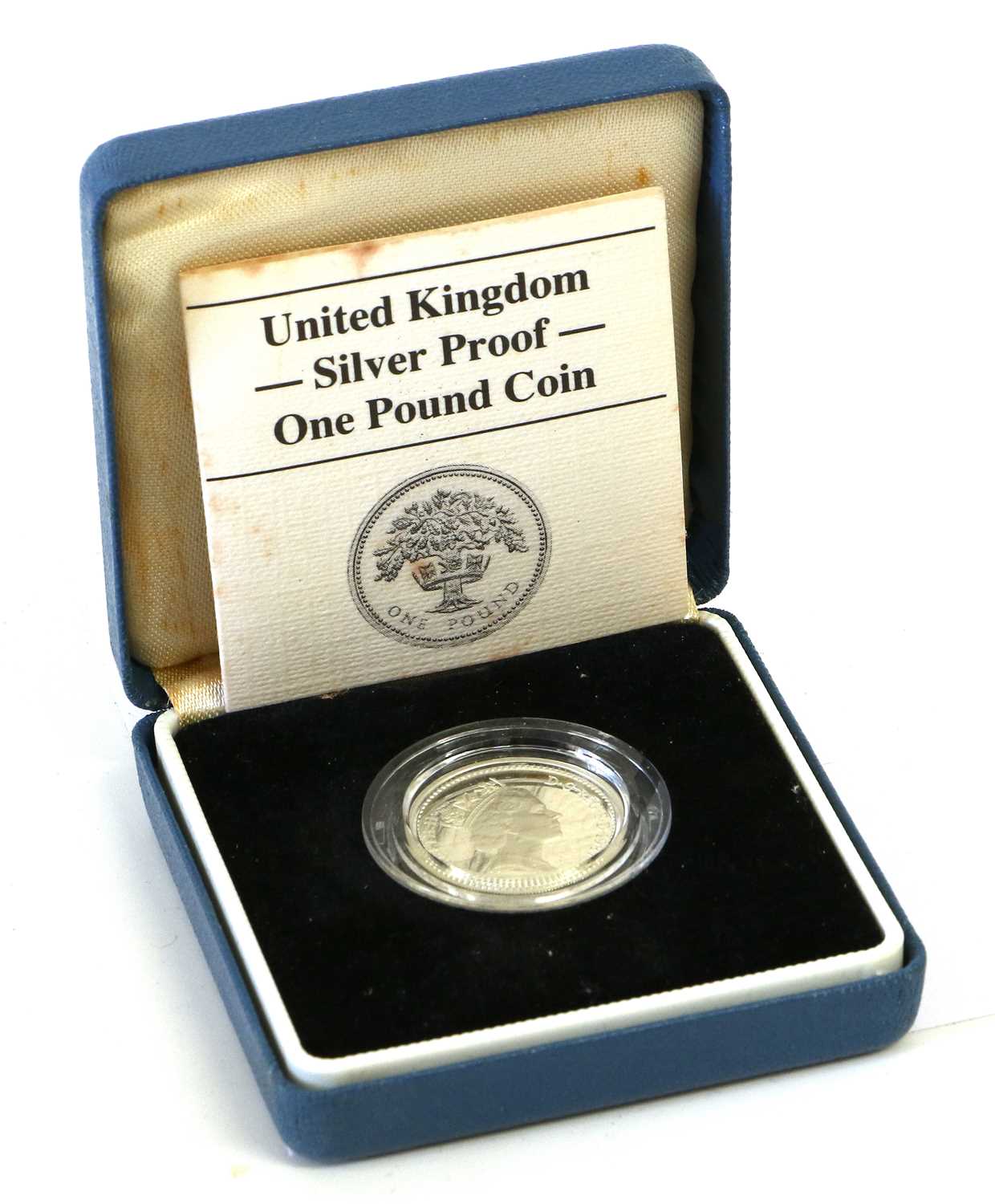 Lot 405 - 18x UK Silver Proof £1 Coins; 14 single